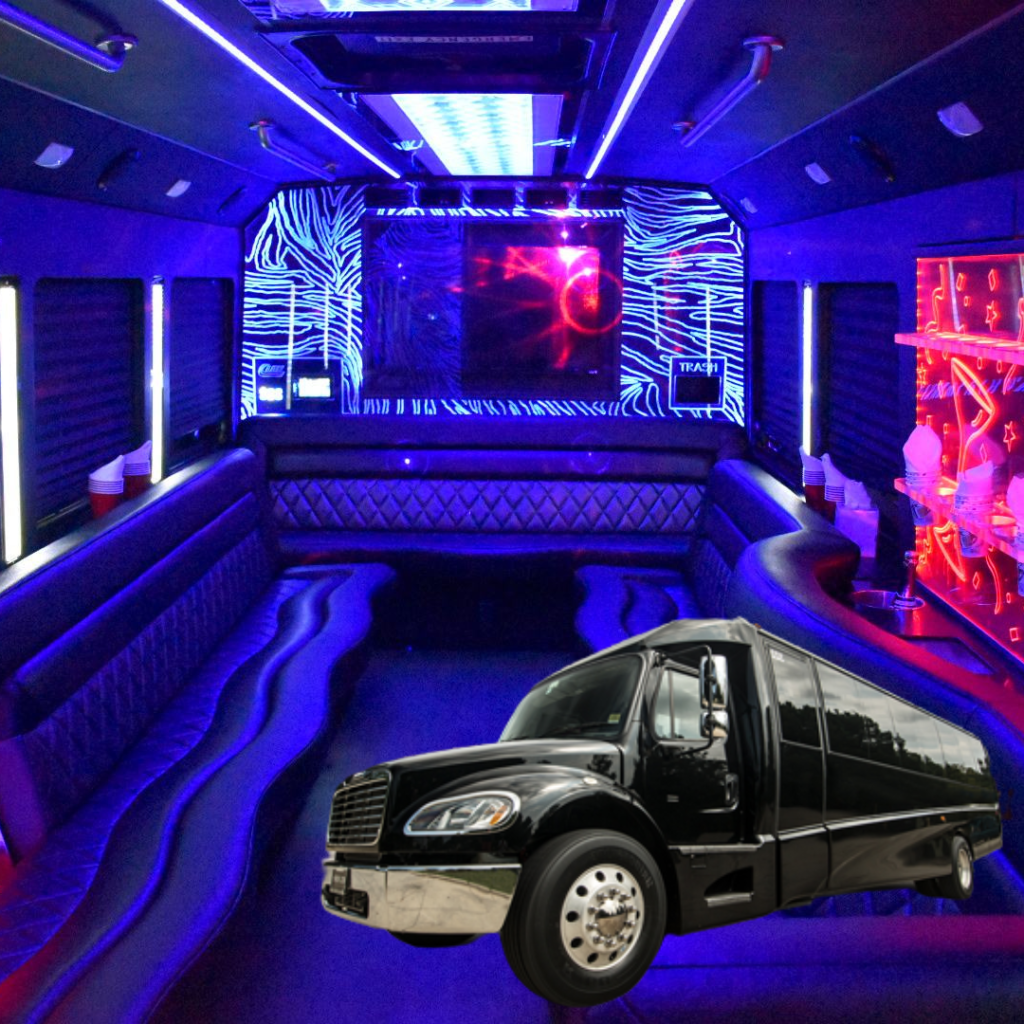 26-Passenger Party Bus Rental | Ultimate Party Experience - Punctual ...